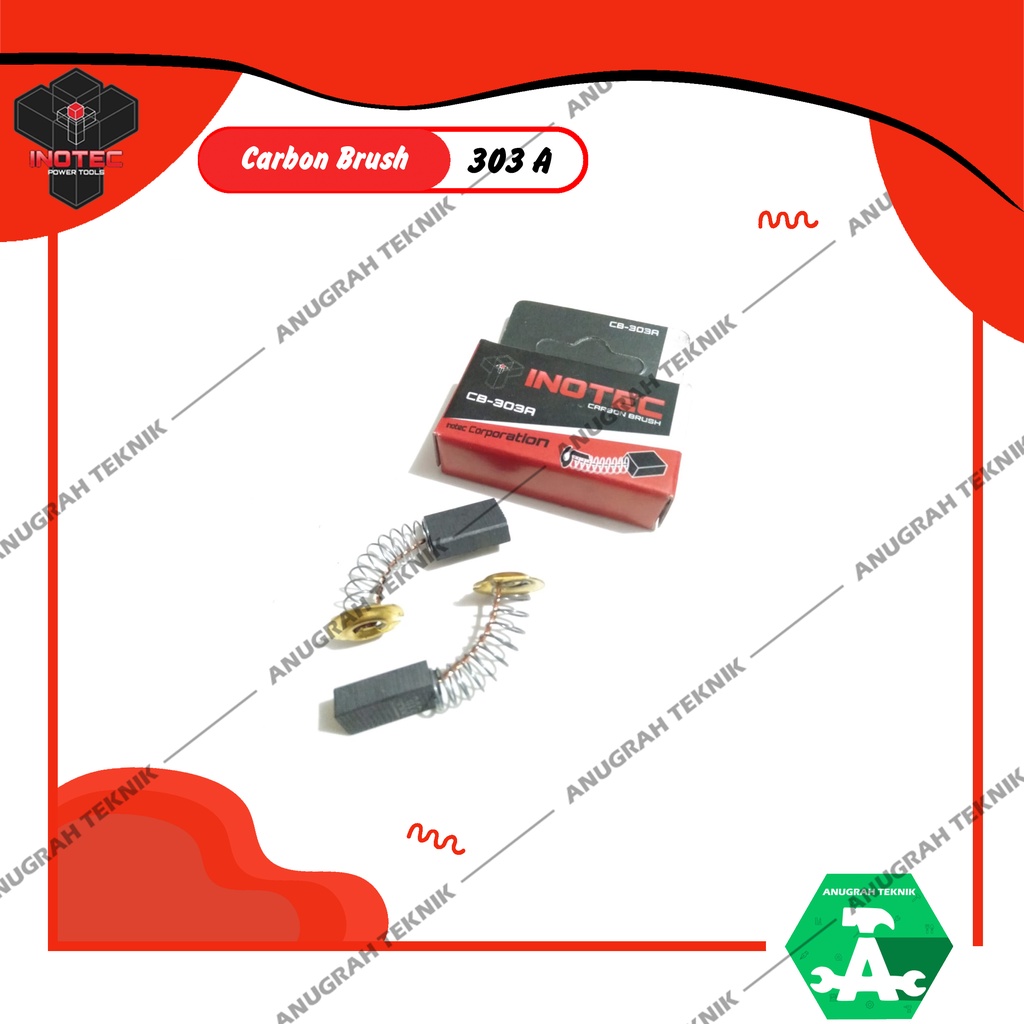 Jual INOTEC CB 303A Carbon Brush / Spul arang Original | Shopee Indonesia