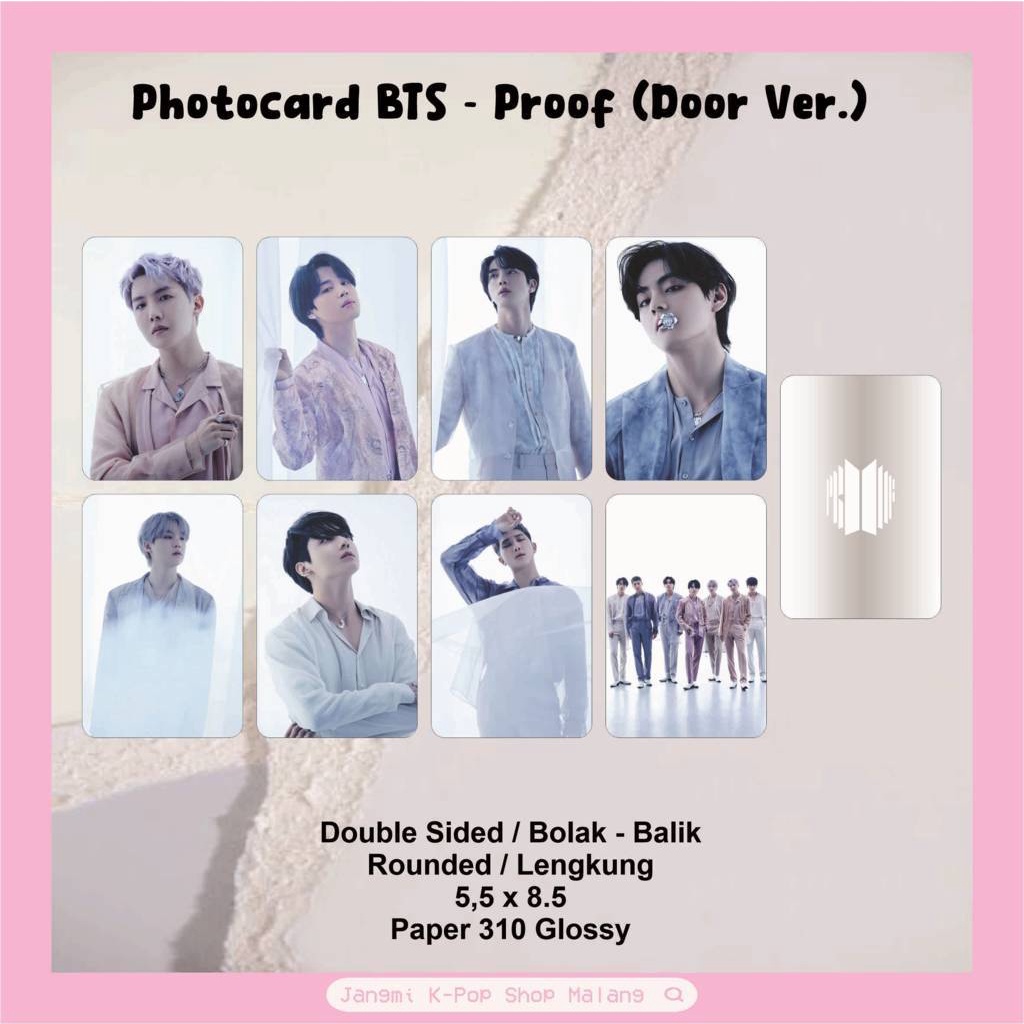 Jual [8 PCS] Photocard BTS - Proof (Yet to Come) | Photocard BTS ...