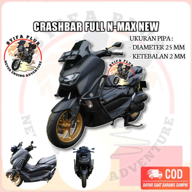 Jual Crashbar tubular full body nmax new crasbar nmax new | Shopee ...