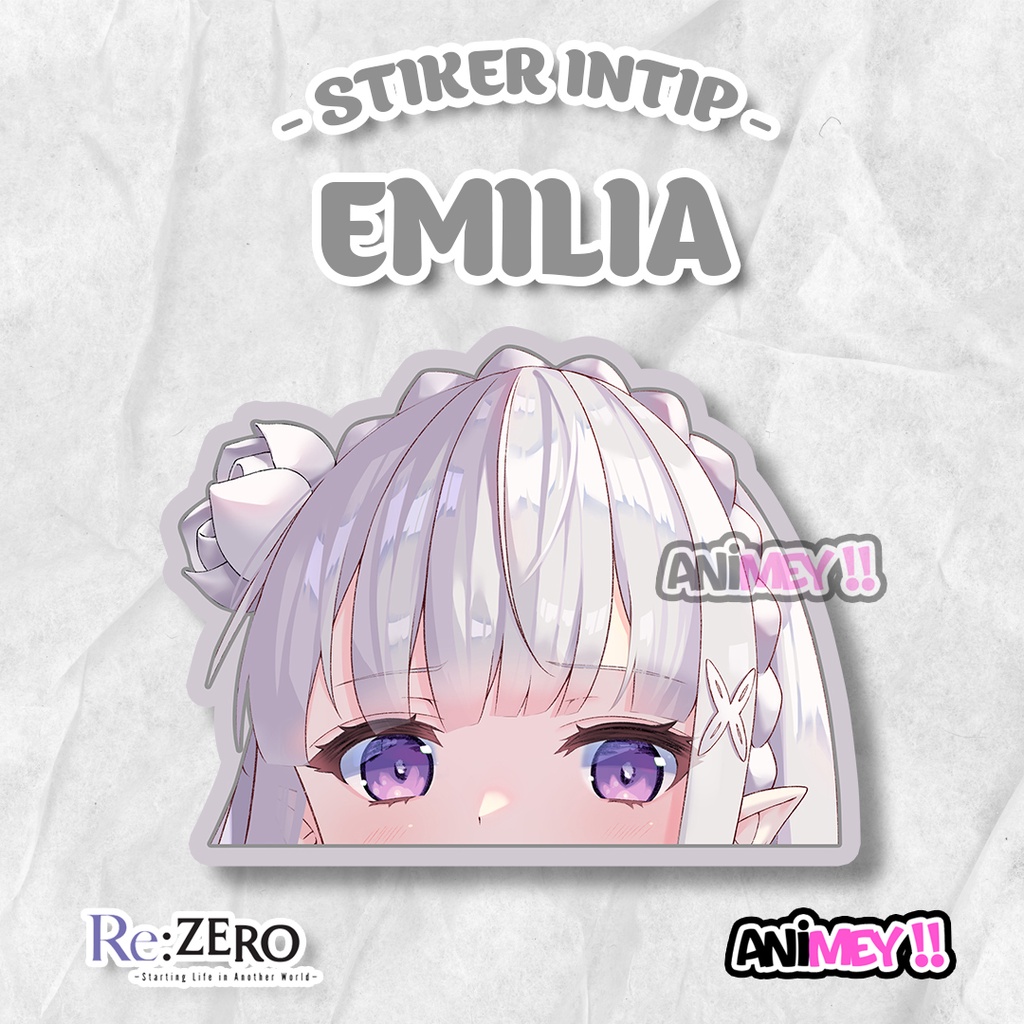 Jual Stiker Intip Emilia Re Zero / Sticker Anime Waterproof | Shopee ...