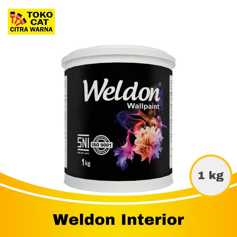 Jual Cat Tembok Interior Weldon 1kg | Shopee Indonesia