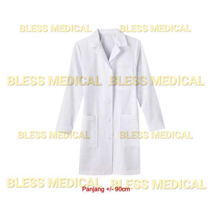 Jual Jas Lab/Baju laboratorium - Praktikum Lengan Panjang | Shopee ...