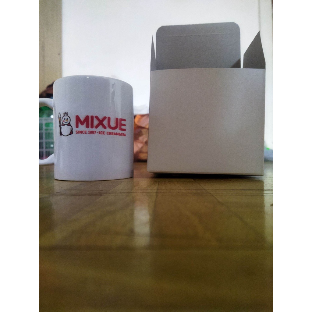 Jual Cetak Mug Custom Desain Mixue 2 Sisi Depan Belakang Bisa Request ...