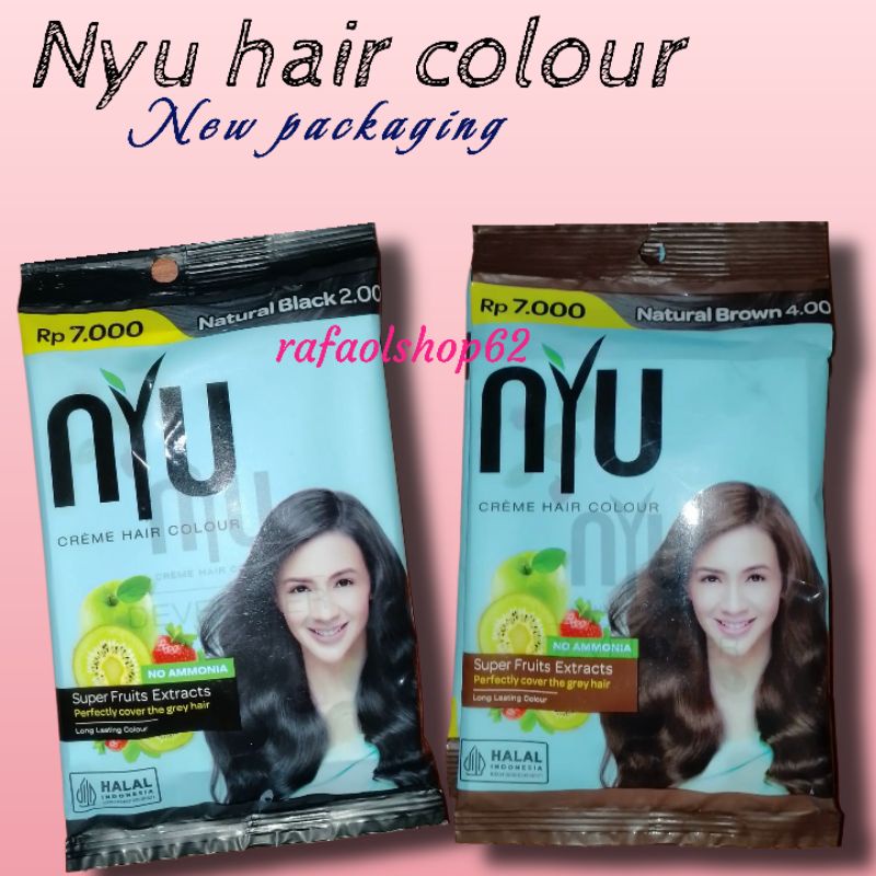 Jual NYU Creme Hair Colour Sachet / Pewarna Rambut Sachet / Semir ...