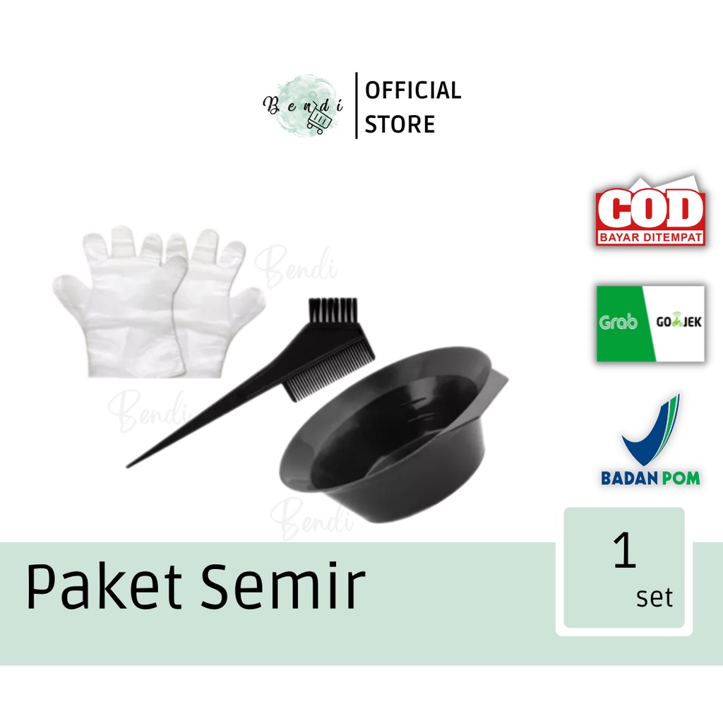 Jual [NO BRAND] Paket Semir | Mangkok dan Sisir Rambut 2in1 | Untuk ...