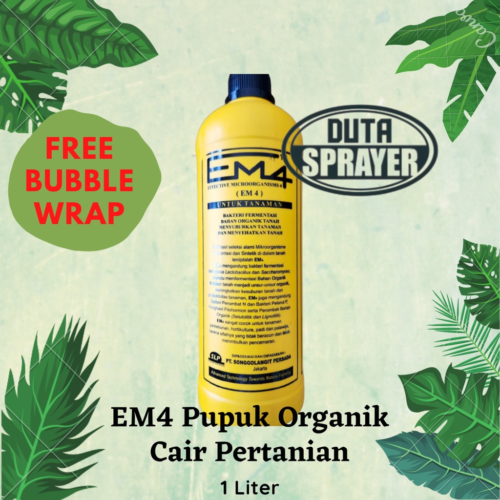 Jual EM4 - EM 4 Pupuk Organik Cair Tanaman 1 Liter | Shopee Indonesia
