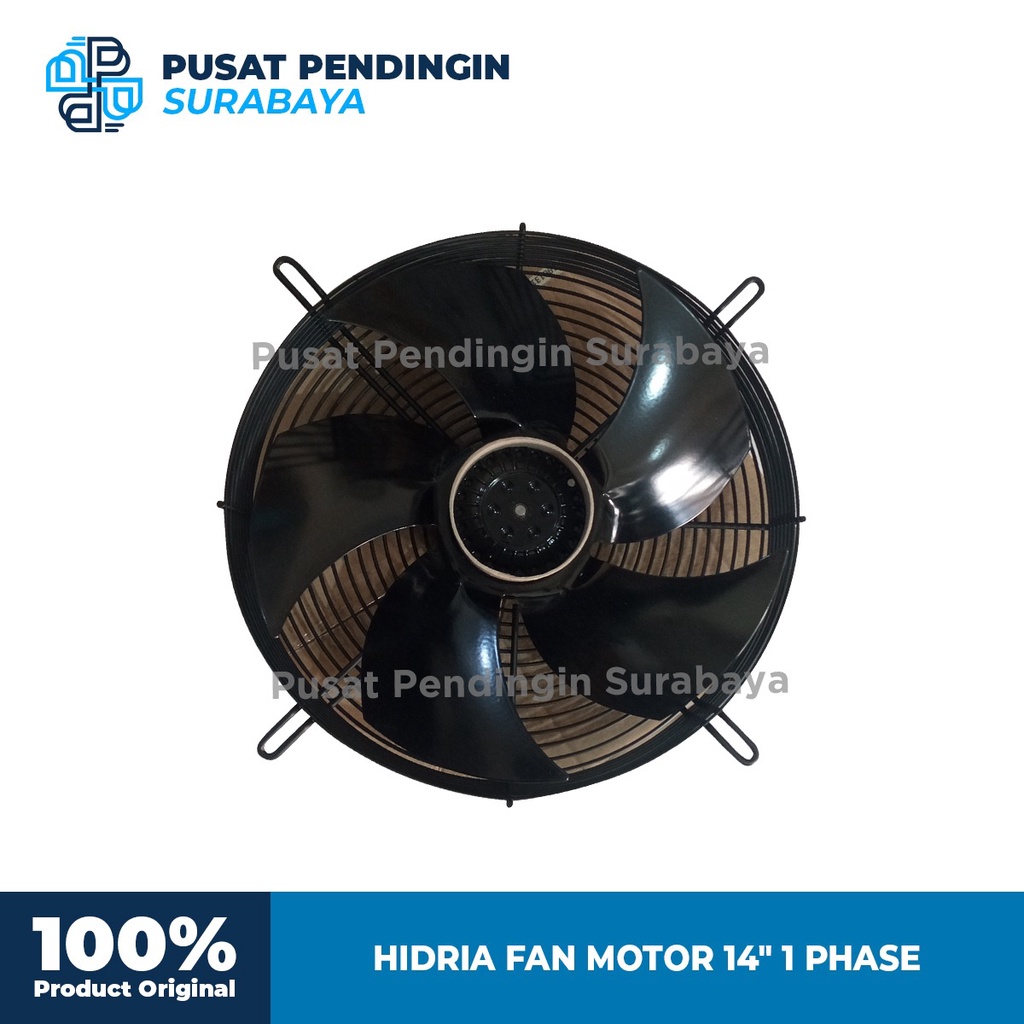 Jual HIDRIA FAN MOTOR 14" 1 PHASE - FAN CONDENSOR HIDRIA 14 INCH 1 ...