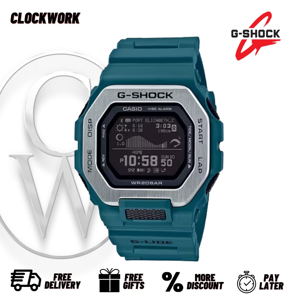 Jual Jam Tangan G-Shock GBX-100-2D / GBX 100 2DR GShock Pria Digital Bluetooth G-Lide Model ...