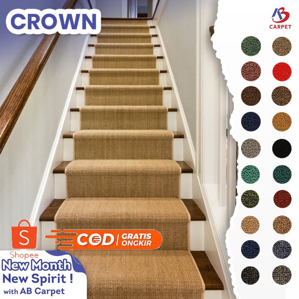 Jual [ CROWN ] Karpet Roll Meteran Crown Alas Mushola, Masjid, Aula ...