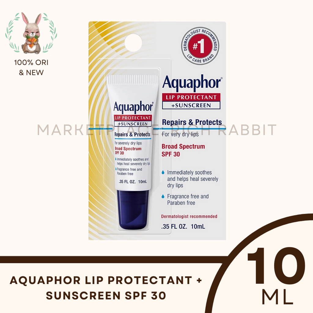 Jual Aquaphor Lip Protectant Sunscreen SPF 30 Balm Pelembab Bibir ...