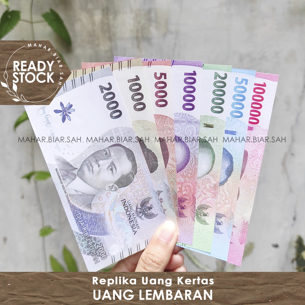 Jual RS 10 lembar Replika Uang Kertas Versi / Model Baru Emisi 2022 ...