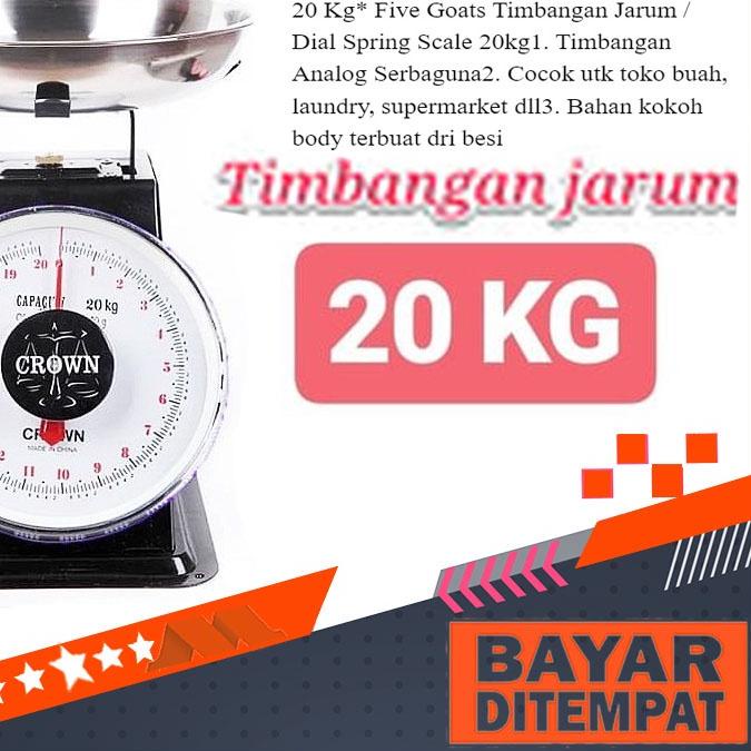 Jual ♠ Timbangan Jarum 20 Kg / Timbangan Manual/Timbangan Duduk Crown 20kg ♖ | Shopee Indonesia