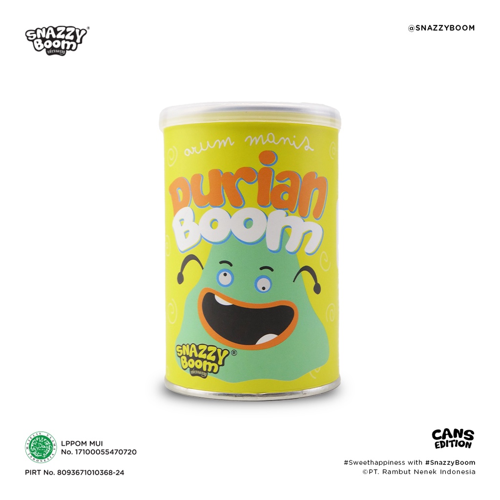 Jual Snazzy Boom Durian Cans Edition - Arum Manis / Gulali / Rambut ...
