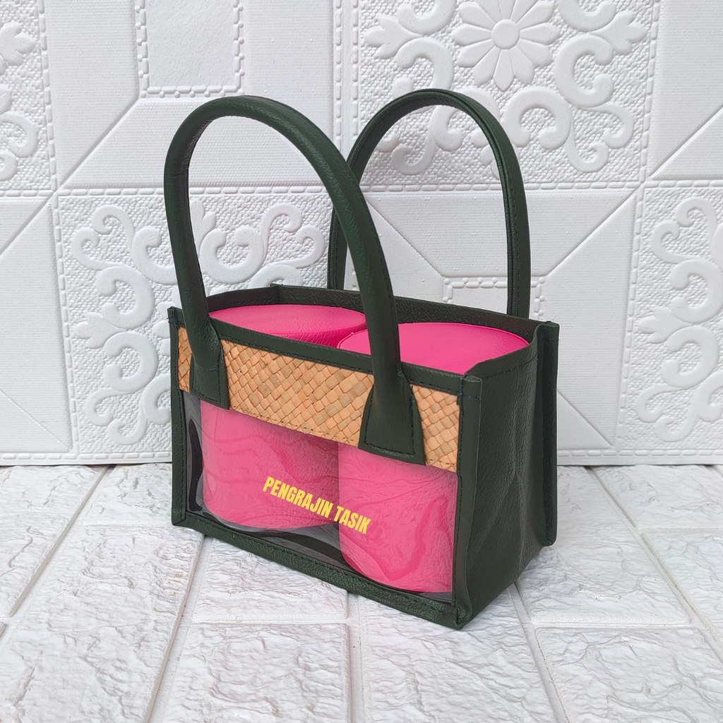 Jual Tas Parcel Mika Anyaman (Carbella) Untuk Isi 2 Toples Model ...