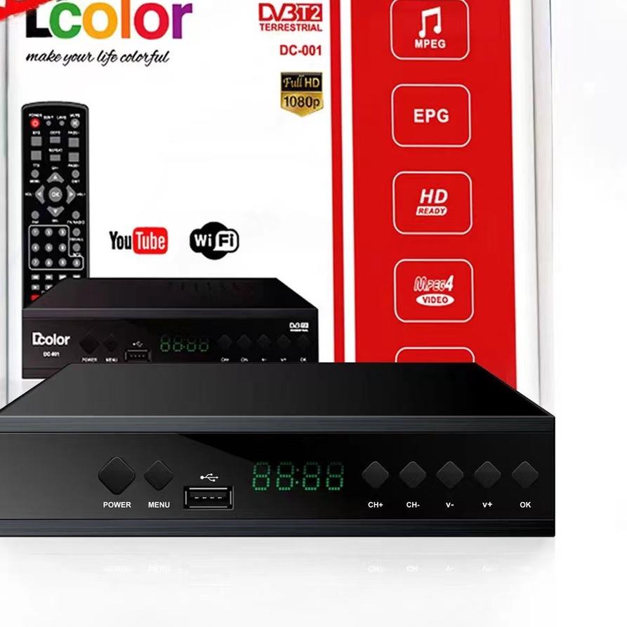 Jual ☎ Set Top Box Tv Digital D-COLOR DVB T2 HD EWS set Top box tv ...