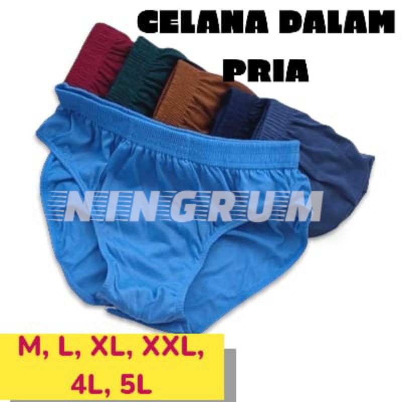 Jual CELANA DALAM PRIA ECER SIZE M, L, XL, 3L, 4L 5L / CD PRIA MURAH | Shopee Indonesia