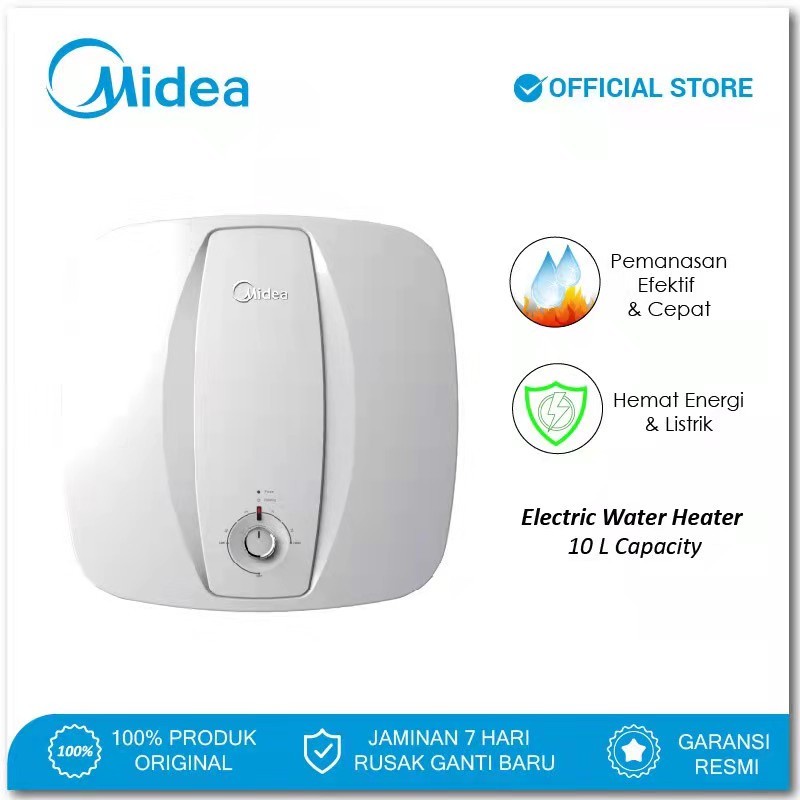 Jual Midea Water Heater D10-02VA Pemanas Air 10 Liter Putih | Shopee Indonesia