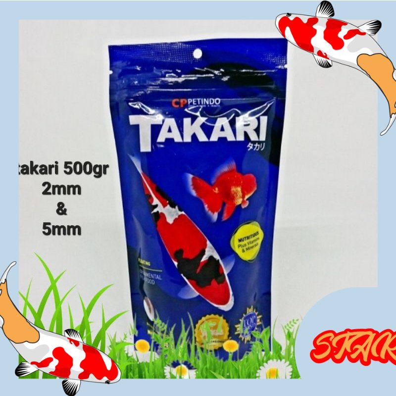 Jual takari 500 gr pelet pakan ikan koi koki dll makanan ikan TAKARI ...
