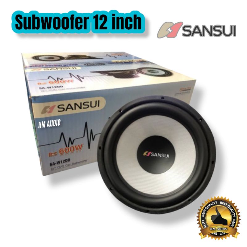 Jual SPEAKER 12 INCH SUBWOOFER SANSUI 12 inch SA W12DD DOUBLECOIL ...