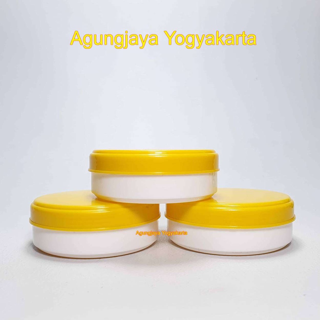 Jual Pot Kosmetik Lulur 100 g Kuning Putih Nivea / Pot Plastik / Pot ...