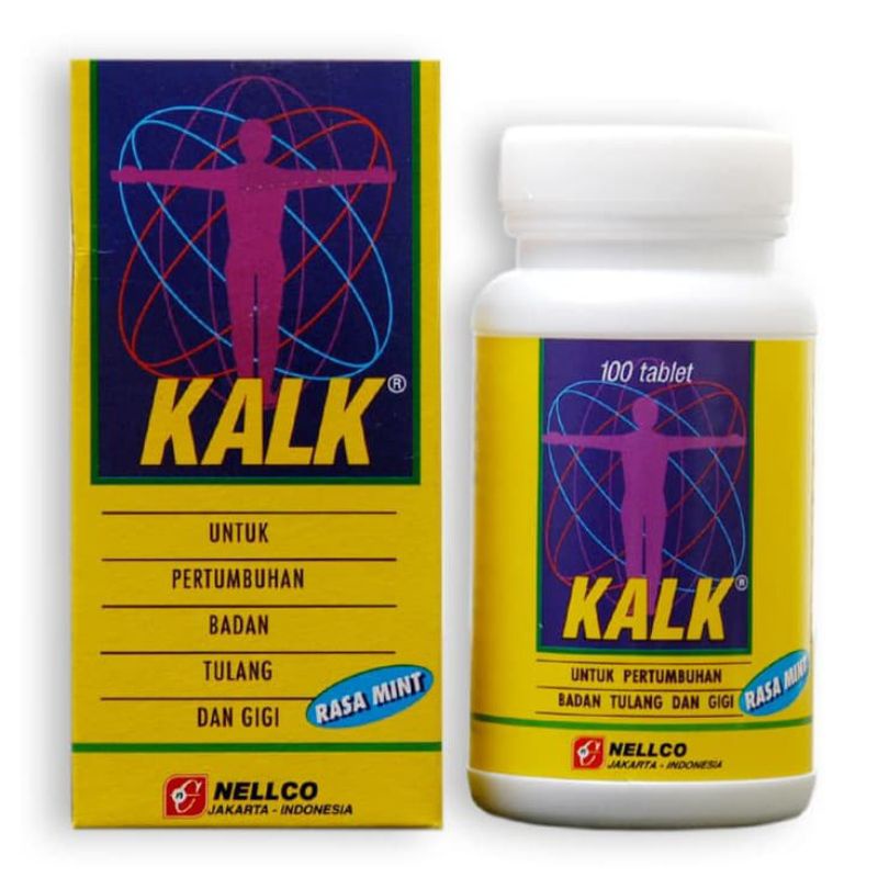 Jual KALK NELLCO 100 TABLET - SUPLEMEN KALSIUM PERTUMBUHAN ANAK, IBU ...
