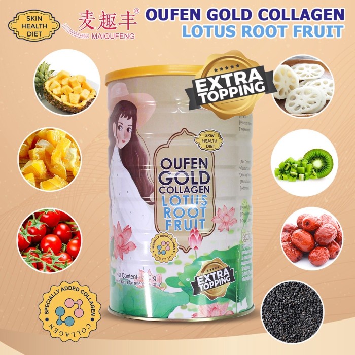 Jual Oufen Lotus Root Powder Premium OUFEN GOLD COLLAGEN OuFen Bubuk ...