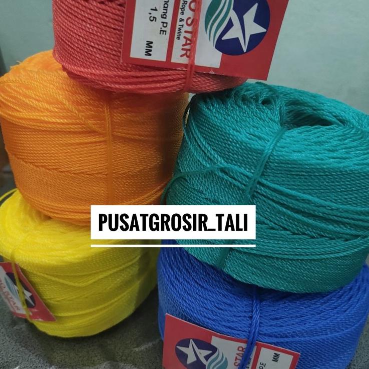 Jual trxK0w0V Tali Tambang Kecil 1,5mm / Tambang PE 1,5 mm +/- 150 METER MURAH | Shopee Indonesia