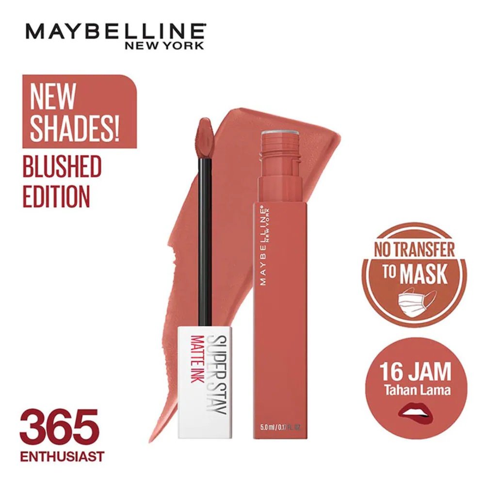 Jual Maybelline Super Stay Matte Ink Lipcream CITY || Rogue Reds ...