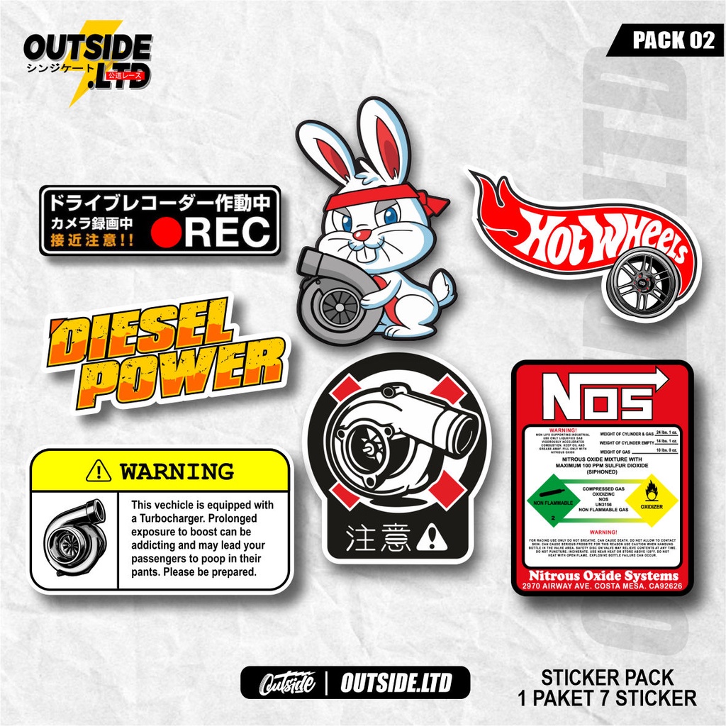 Jual STIKER PACK PRINT CUT DIESEL POWER, STIKER MOBIL OUTSIDE LTD ...