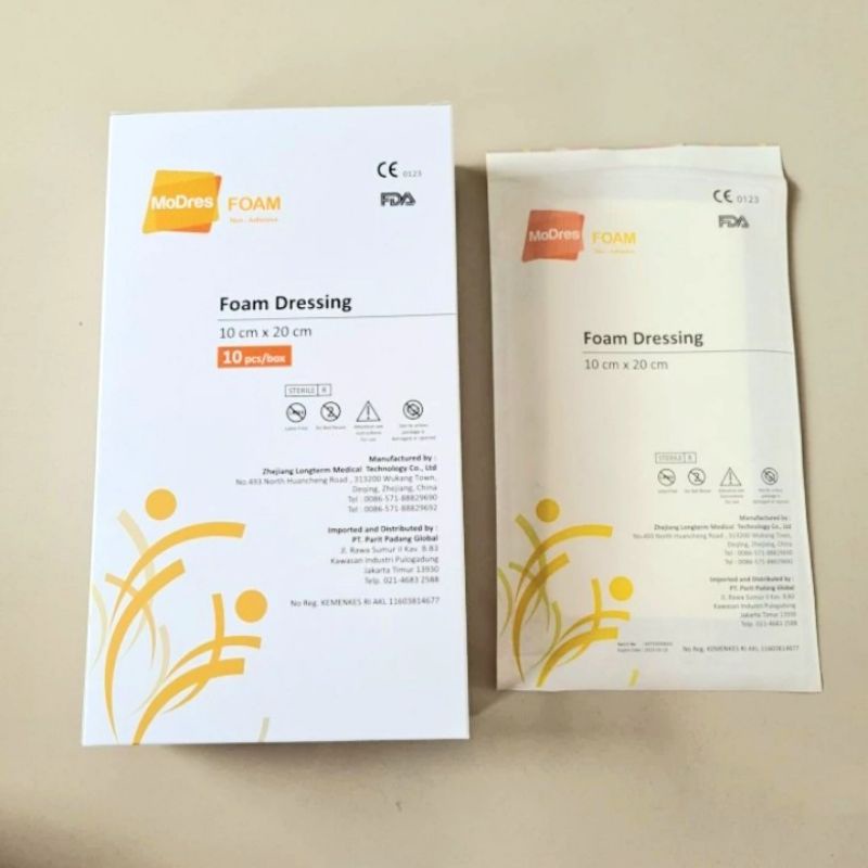 Jual MoDres Foam Dressing Pembalut Luka ORIGINAL Non Adhesive 10x20cm ...