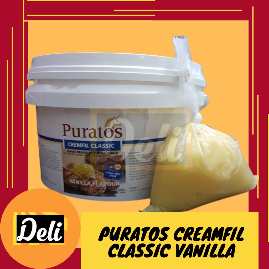 Jual Puratos Creamfil Classic Isian Filling Vanilla Repack Timbangan ...