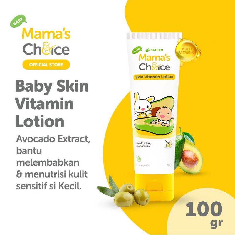 Jual Mama Choice Baby Skin Vitamin Lotion 100gr - Mama's Choice Krim ...