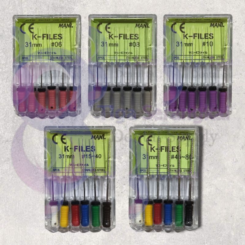 Jual Dental Endo K file SS 31mm / Kfile Jarum Stainless Steel 31 mm ...