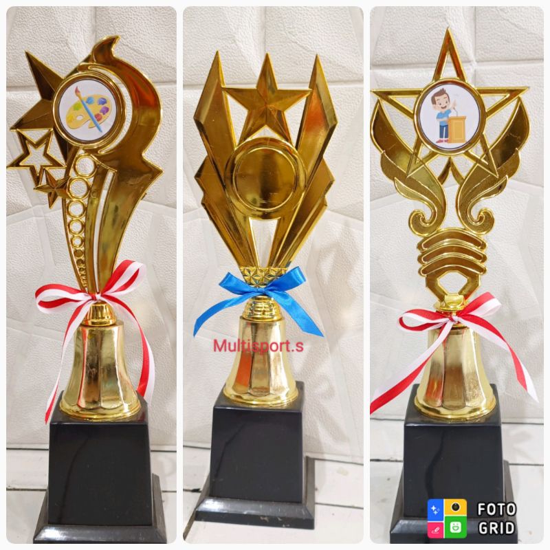 Jual PIALA TROPHY MURAH BAGUS 1 PC 35 CM | Shopee Indonesia