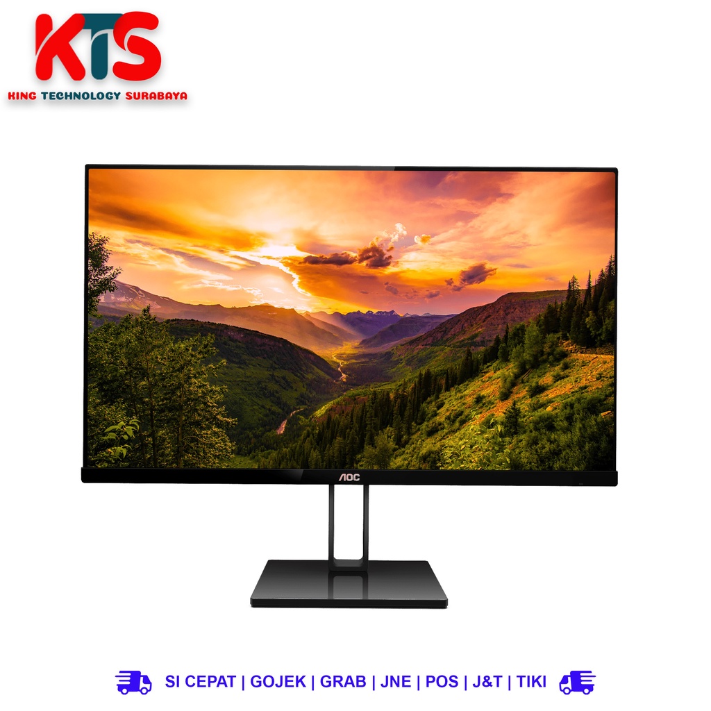 Jual Monitor 24" Inch AOC 24V2Q IPS FHD 75Hz AMD FreeSync For Komputer ...