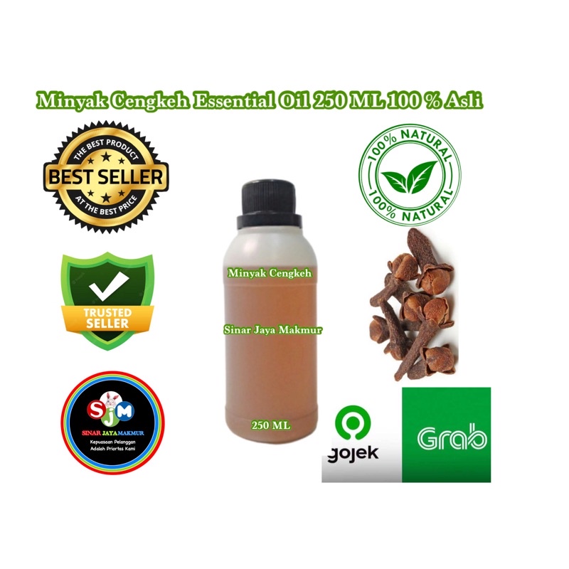 Jual Minyak Cengkeh Murni Asli 250 ML /Clove Leaf Oil Essential Pure ...
