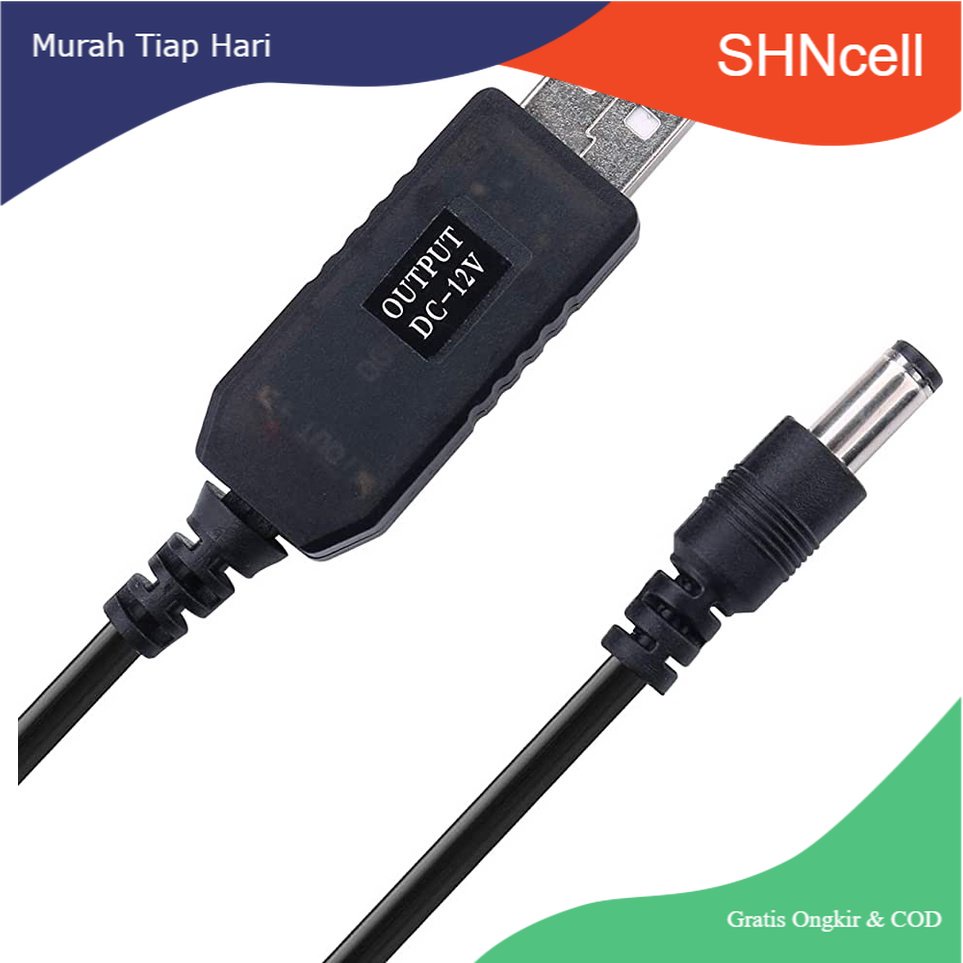 Jual Kabel Step Up USB 5v to 12v DC Power Supply Charger Converter ...