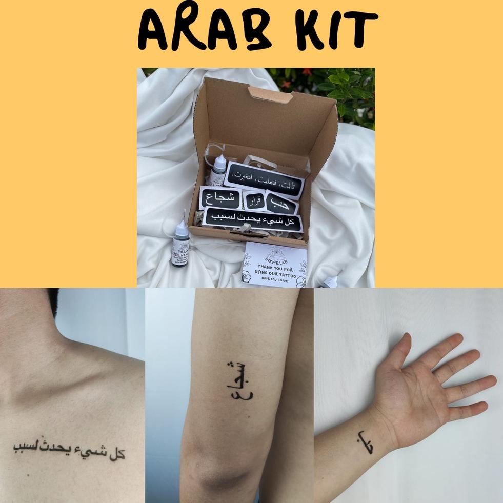 Jual TERLARIS Arabic Henna Tatto Kit - Tato Halal Tulisan Bahasa Arab ...