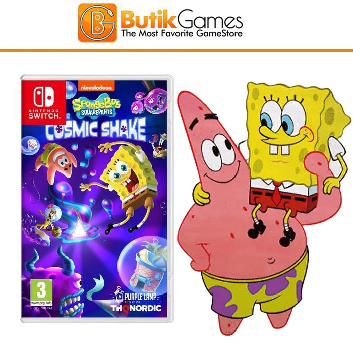 Jual SpongeBob SquarePants The Cosmic Shake Nintendo Switch | Shopee ...