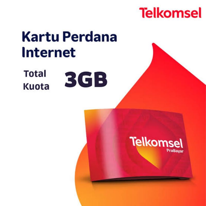 Jual Kartu Perdana Telkomsel 3gb Internet Max | Shopee Indonesia