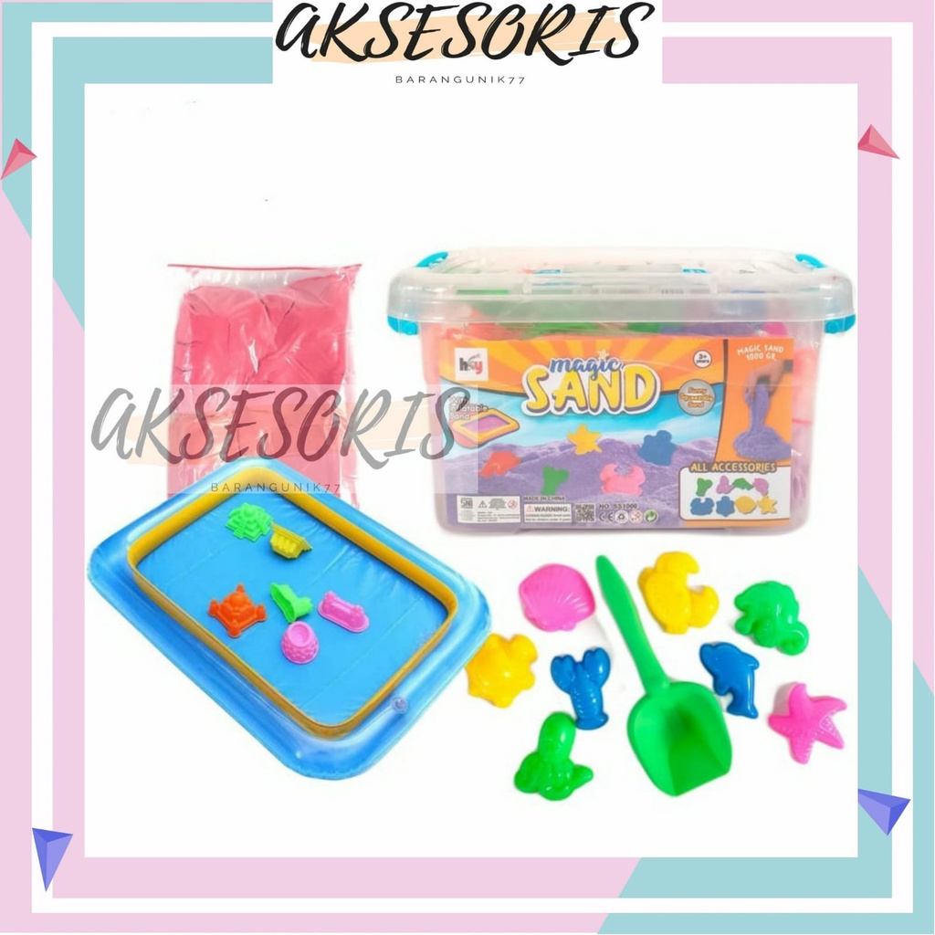 Jual MAINAN PASIR AJAIB BOX SET/ MAINAN ANAK ANAK MURAH DAN LENGKAP ...