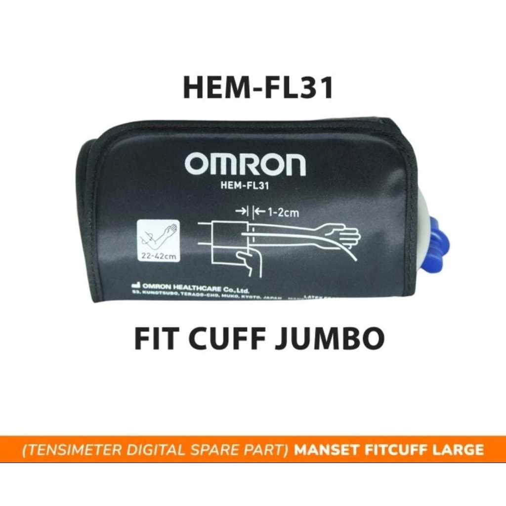 Jual Manset Omron Fit Cuff Ukuran Jumbo 22cm-42cm HEM-FL31 | Shopee ...