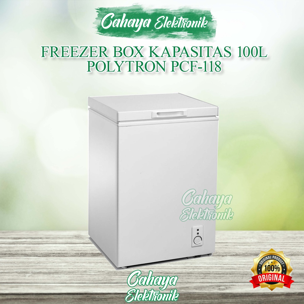 Jual FREEZER CHEEST BOX POLYTRON PCF 118 KAPASITAS 100 LITER BARU ...