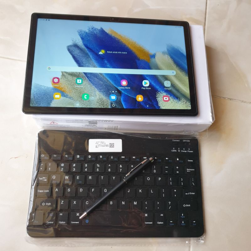 Jual Samsung tab A8 Ram 4/128gb 10inch X205 + keyboard + stylus touch ...