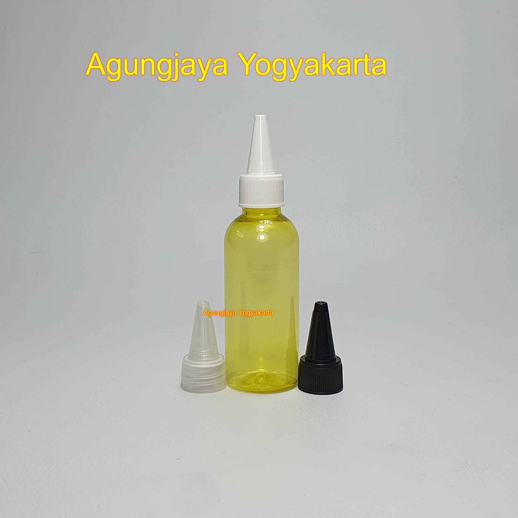Jual Botol 60 ml Kuning Tutup Kerucut / Botol Tinta / Botol Liquid ...