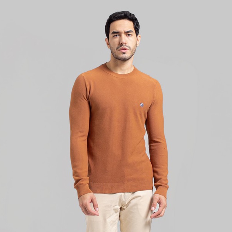 Jual Famo Sweater Rajut Pria katun knitwear 060922 | Shopee Indonesia