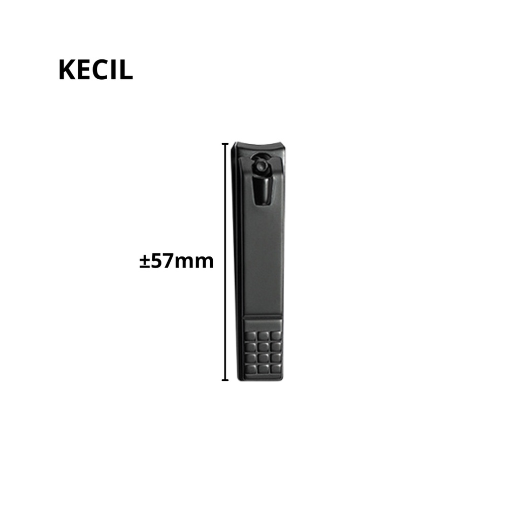 Jual Gunting Kuku Hitam Stainless Steel Anti Slip - Alat Potong Kuku ...