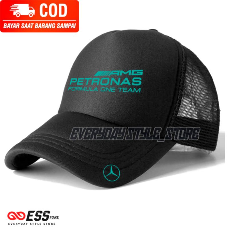 Jual Topi AMG Petronas Formula One Team Trucker/Jaring | Shopee Indonesia