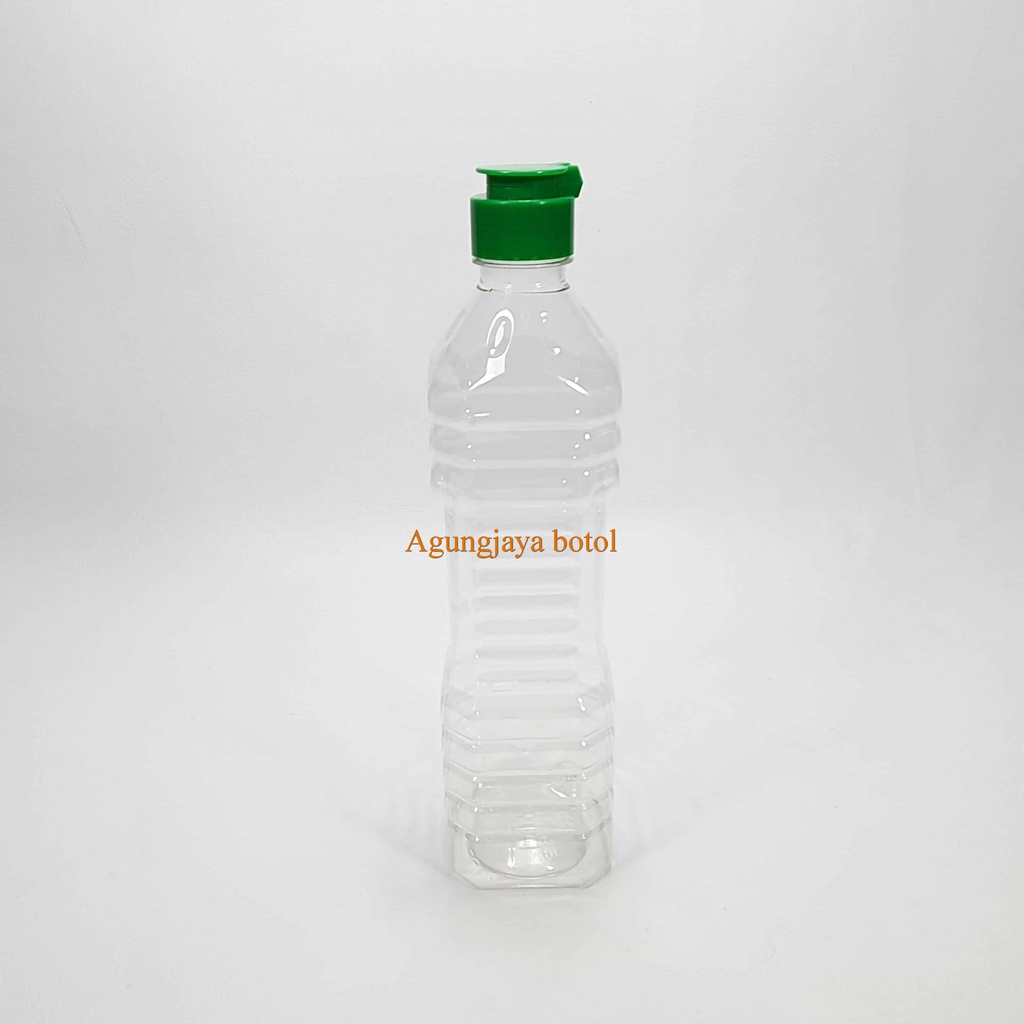 Jual Botol Pet 700 Ml Minyak Goreng Kotak Natural Tutup Fliptop Jamur / Botol Plastik / Botol ...