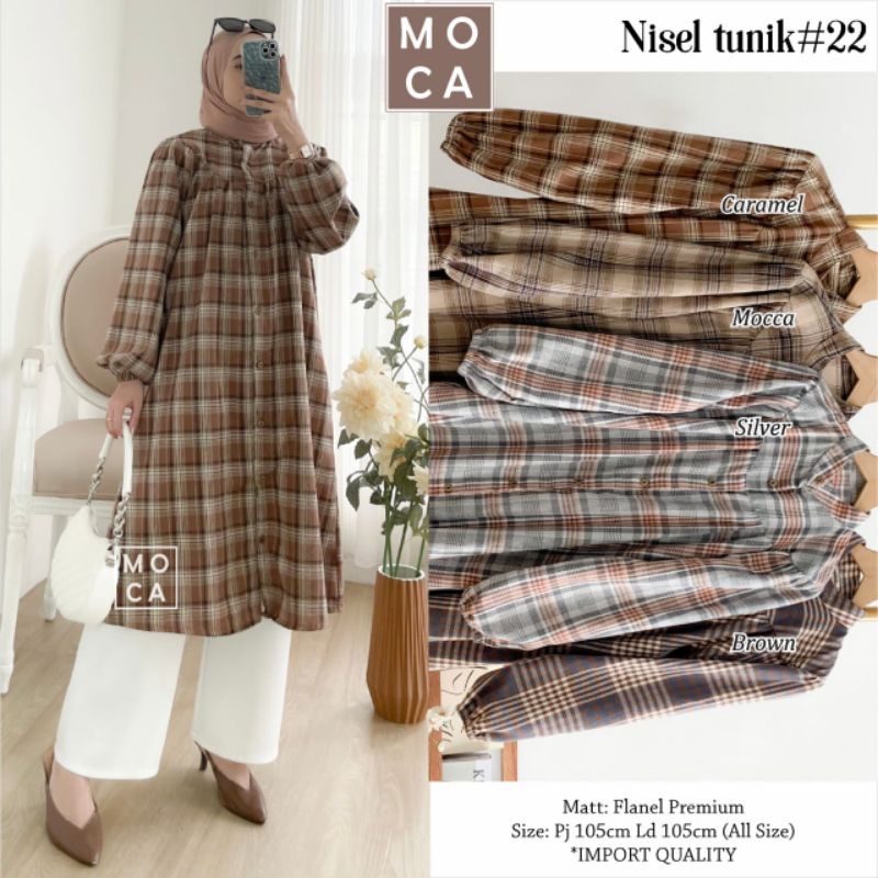 Jual Nisel tunik#22 original by moca | Shopee Indonesia
